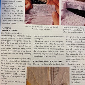 Smocking Step by Step Guide, Heirloom Sewing Judith Adams 1997 Patterns ...