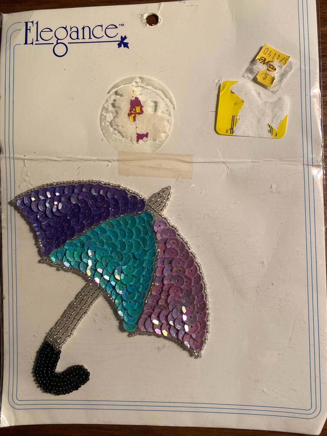 Rainy Day Umbrella Southwest Sequin Design (easy to Apply) Glue or Sew ...
