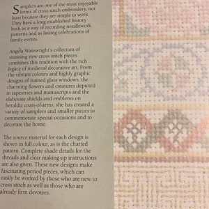 Medieval Cross Stitch Samplers Angela Wainwright 1995 Embroideries ...