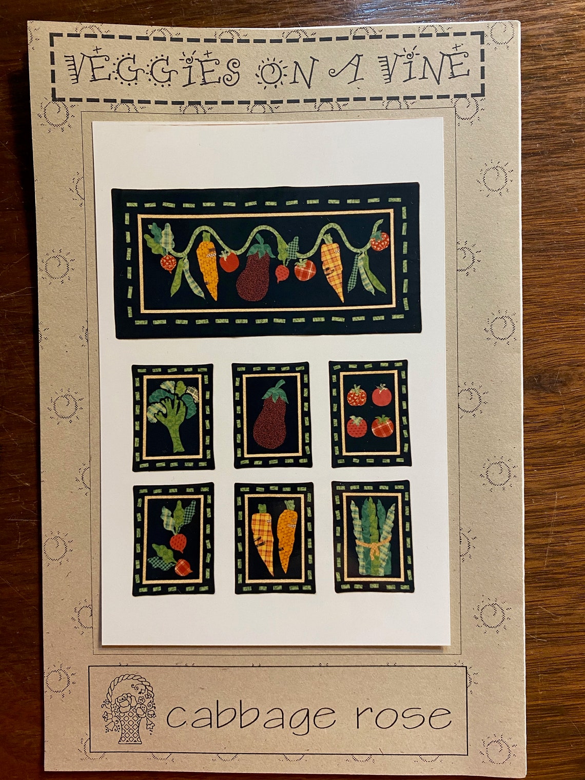 Veggies on A Vine Quilt Pattern - Quilt Block Pattern - 23” X 11 1/2 ...