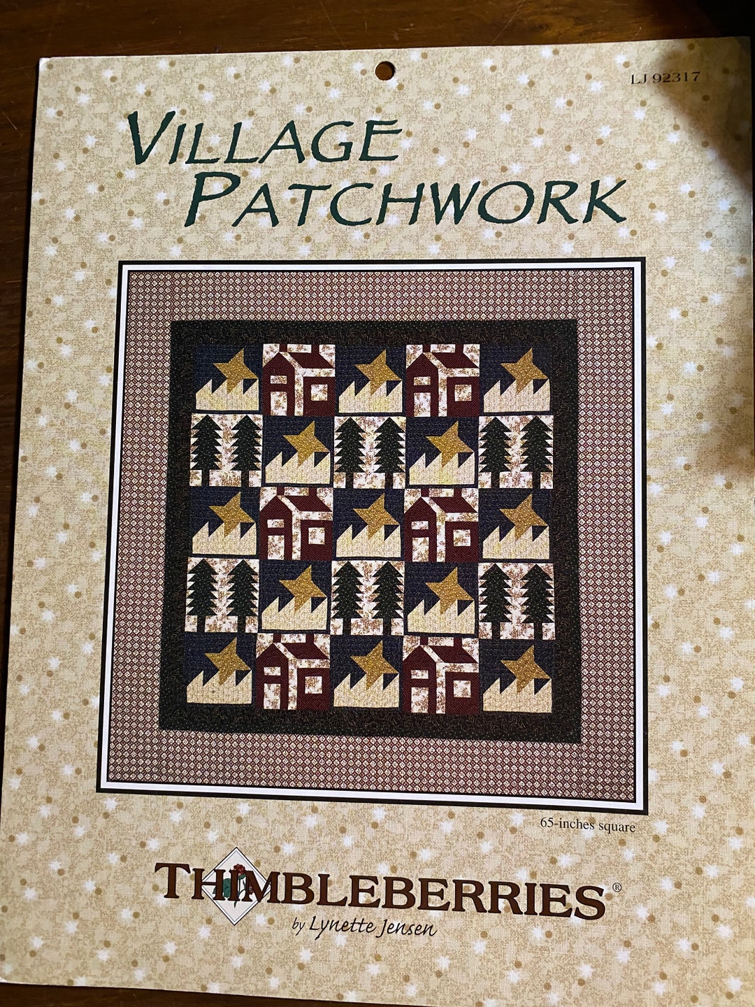 Village Patchwork / Houses Stars Trees - Lynette Jensen - Quilt Pattern ...