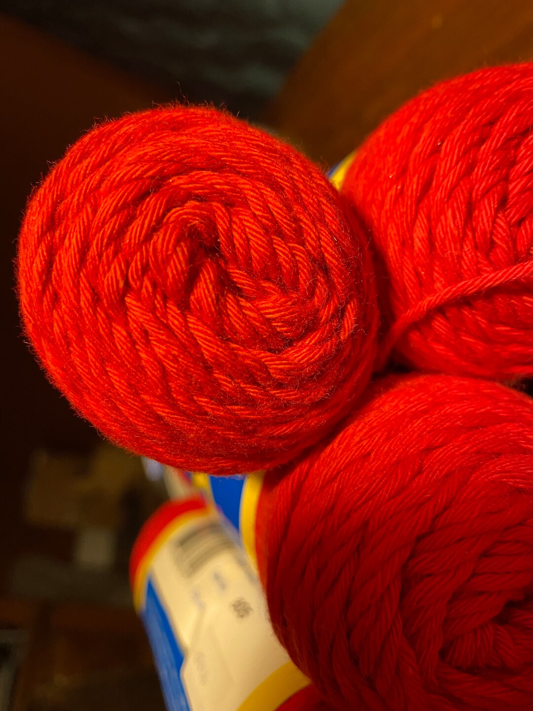 South Maid Crochet and Knitting Cotton Red 805 Yarn 2.5 Oz - Etsy