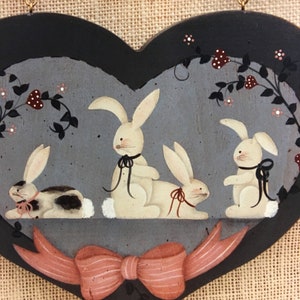 Rabbits Really Country Collection Decorative Wood Art Painting ...