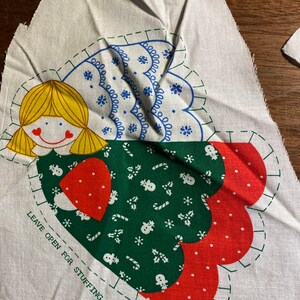 ANGEL Christmas Fabric PANEL, 2 Angels Ready to Sew Into Ornaments ...