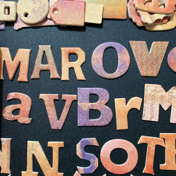 Chipboard Alphabets - Etsy