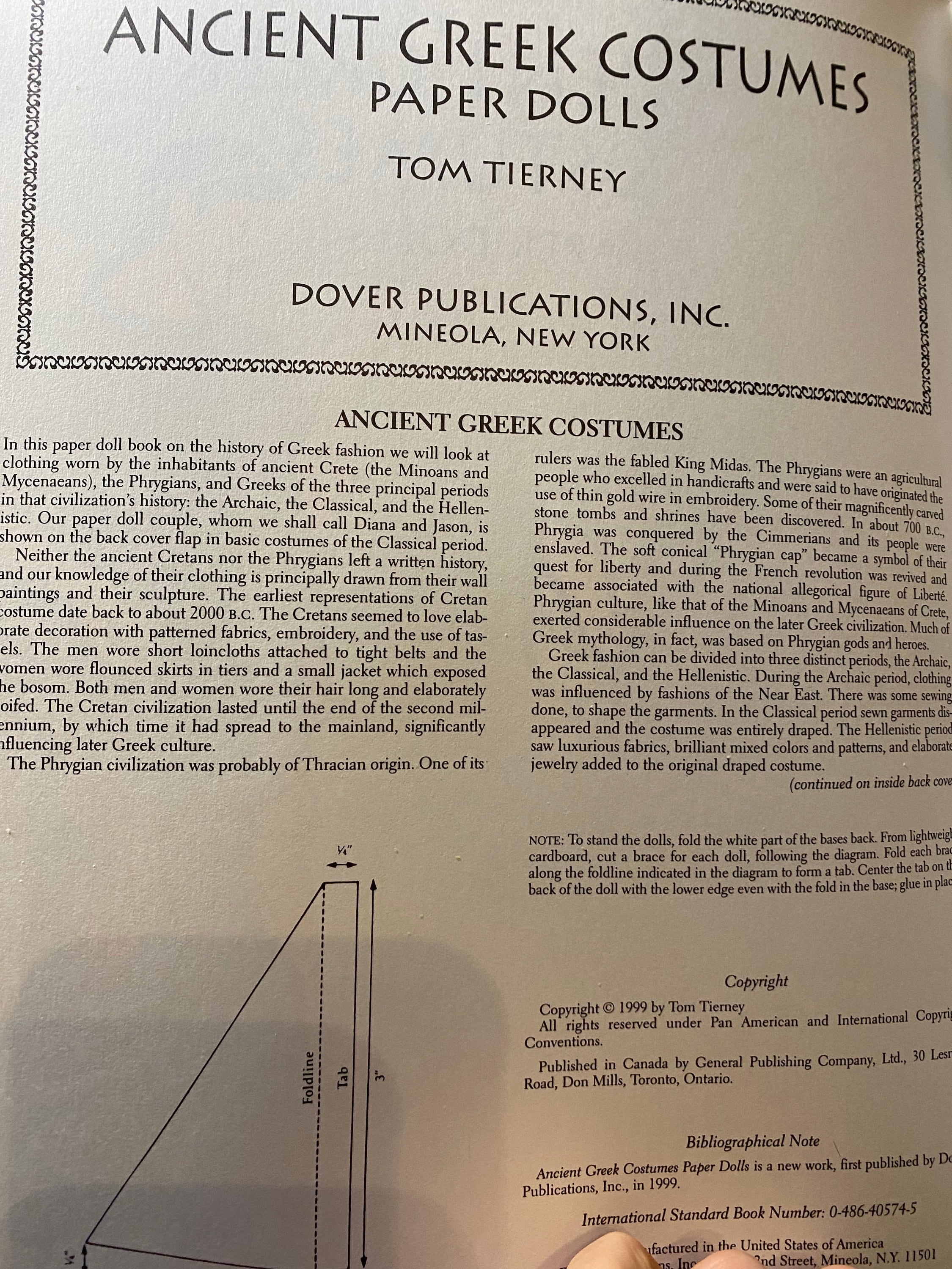 Ancient Greek Costumes Paper Dolls 2 Dolls and Finished | Etsy