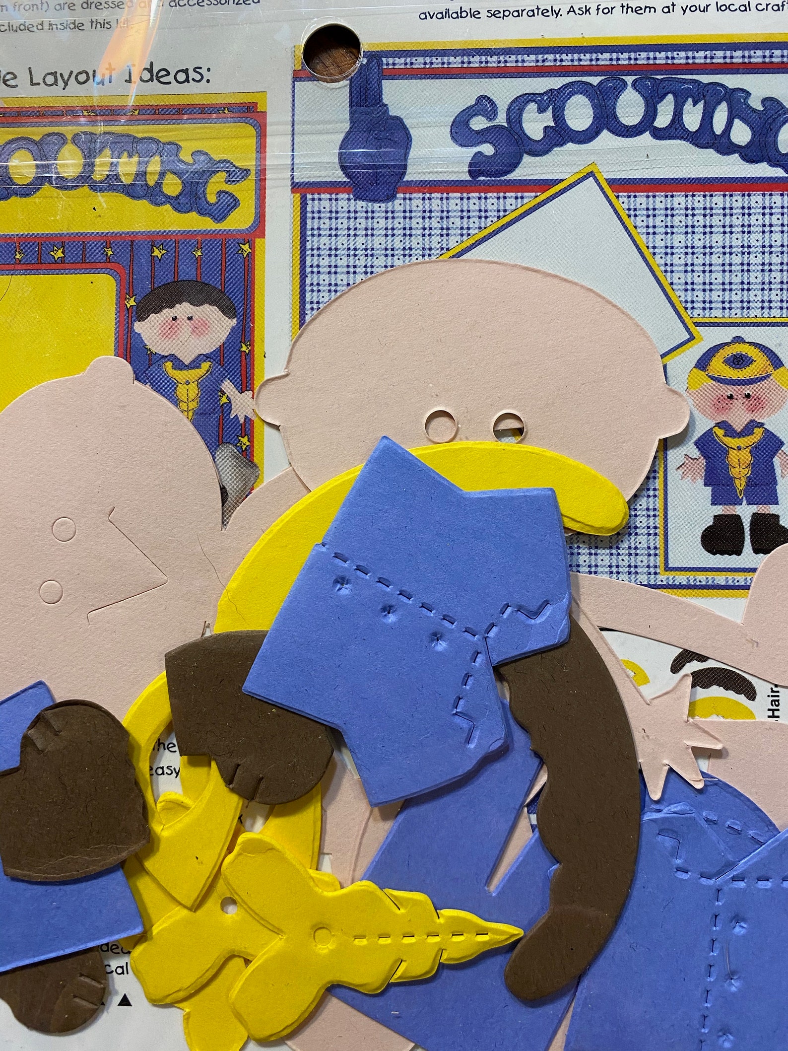 Cub Scouts Cut Out Shapes to Make Dolls for Decoupage - Etsy UK