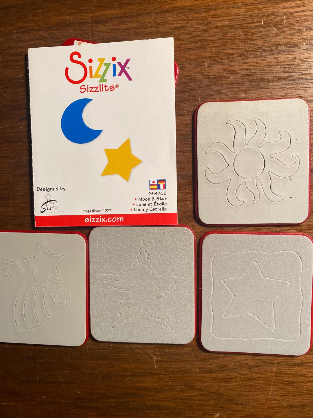 Astronomy Pick Moon Star Sun Sizzix Sizzlits - for Roller Machine Paper ...