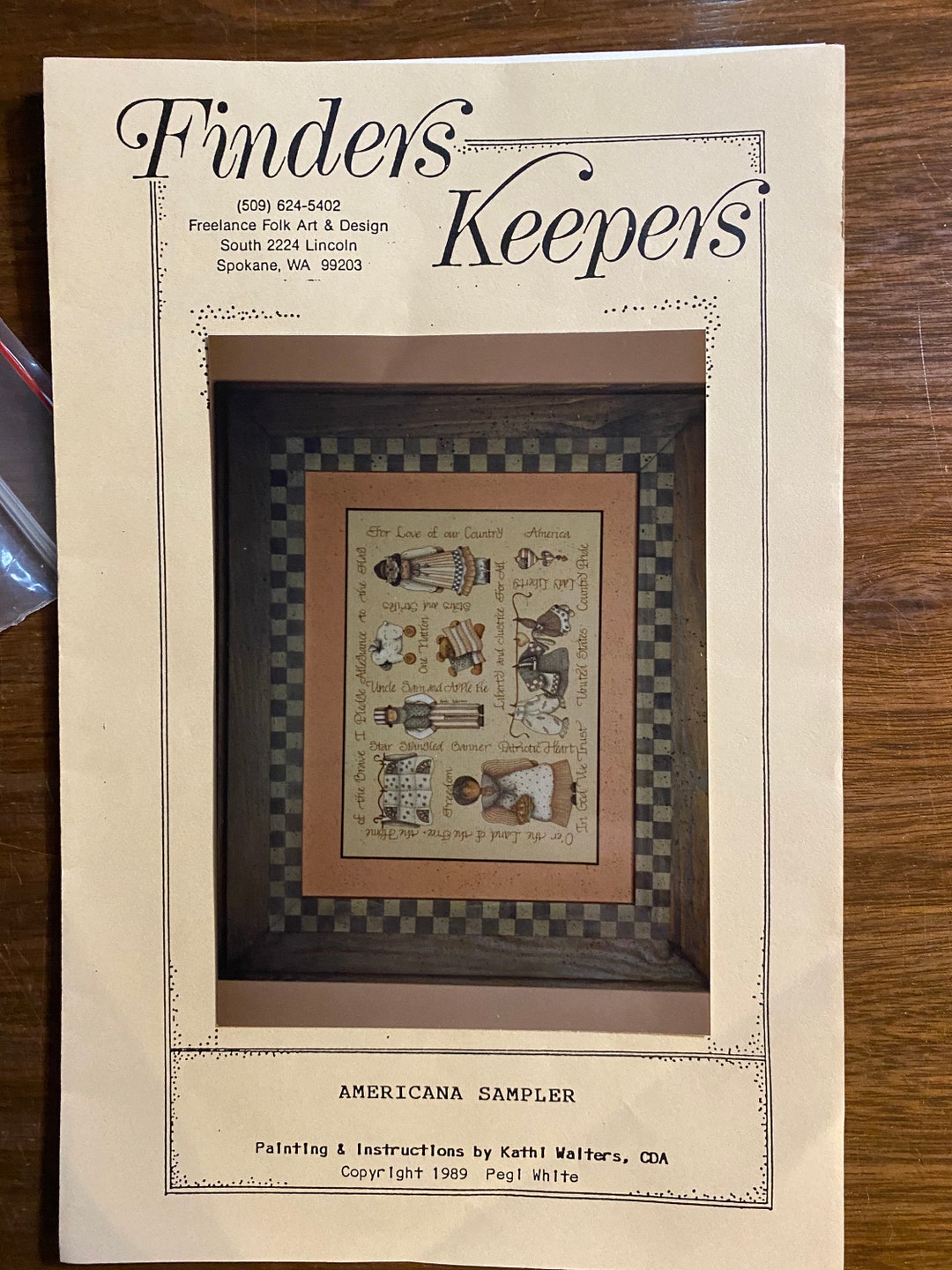 Painted Americana Sampler Design Template Packet - Pegl White - Finders ...