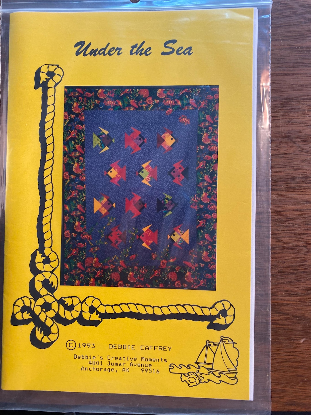 Under the Sea Fish Quilt Pattern - Block - Debbie Caffrey - 1993 ...