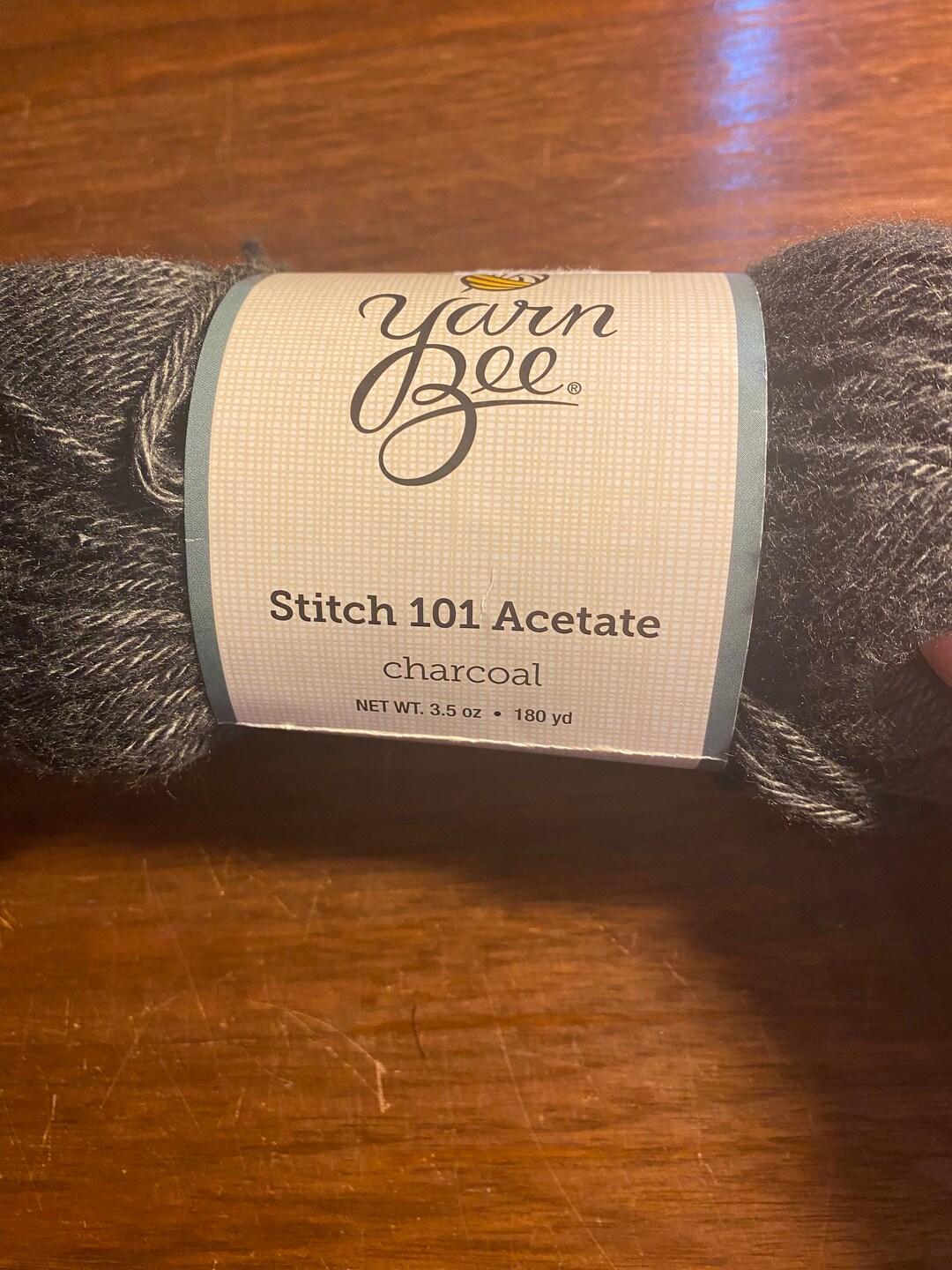 Yarn Bee Stitch 101 Acetate Color Charcoal Grey Knitting & Crochet Yarn ...