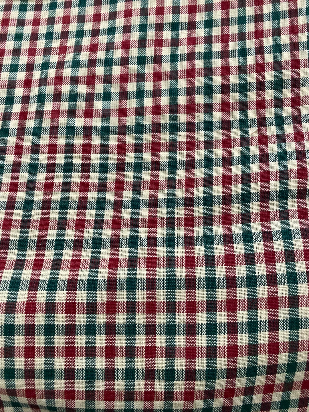 Basic Red / Green Plaid Fabric by the Yard Great for Christmas Projects ...