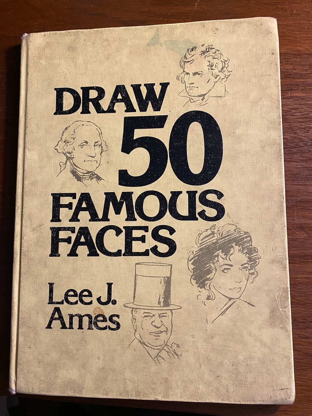 Draw 50 Famous Faces How to Lee Ames Art Instruction 1978 Sketching ...