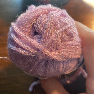 Patons Brilliant - Lilac With Silver Sparkle- Knit, Crochet Yarn Skein ...