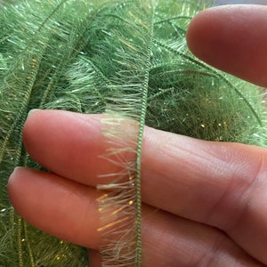 Lime Green Crafts Glitter Eyelash Fuzzy Peridot Yarn for Knitting ...