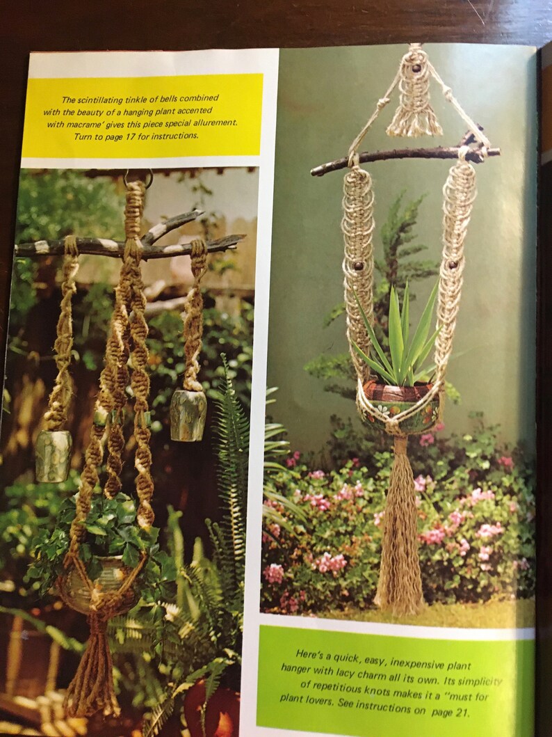 Macrame Magic (H-234) - Bobi Hall - Patterns - Instructions / Techniques / Designs for Home ...