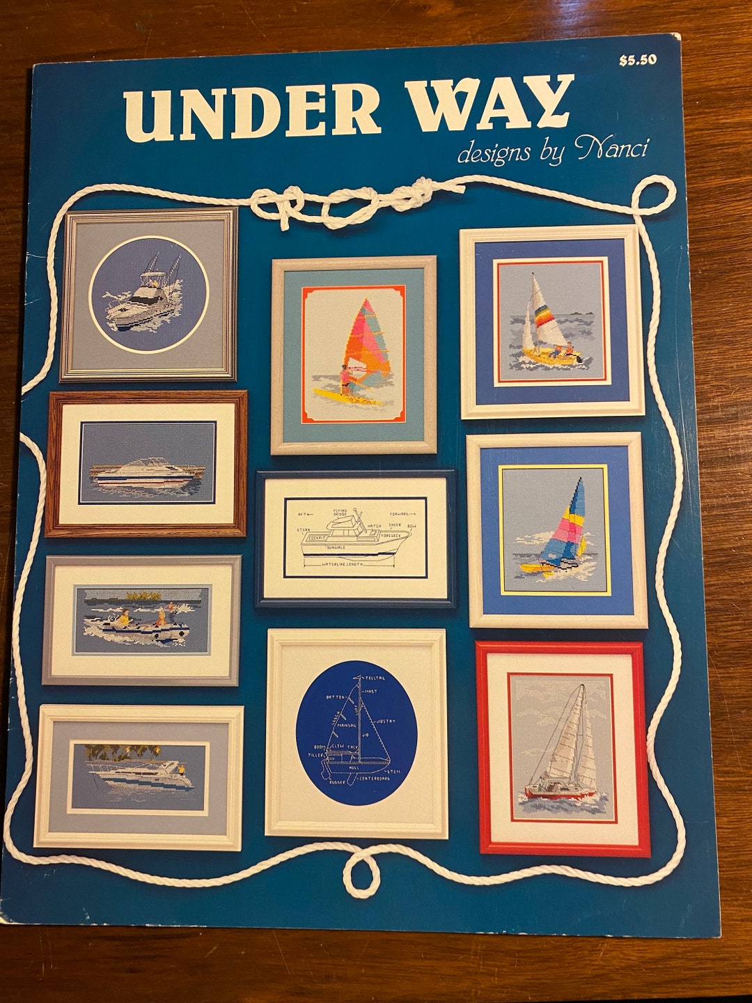 Under Way - Sailing Ship / Boat - Nanci Wisneskey - 1994 Counted Thread ...
