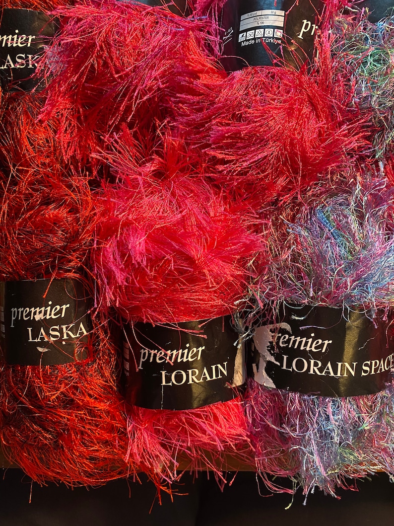 Premier Fuzzy Fun / Fancy Fur Yarn Knitting Crochet - New - 100% ...