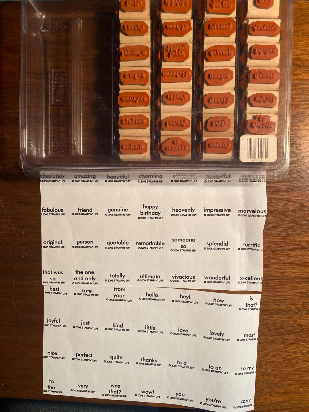 Stampin UP Rubber Stamp 28 Blocks 56 Sayings - Amazing Zany Sayings ...