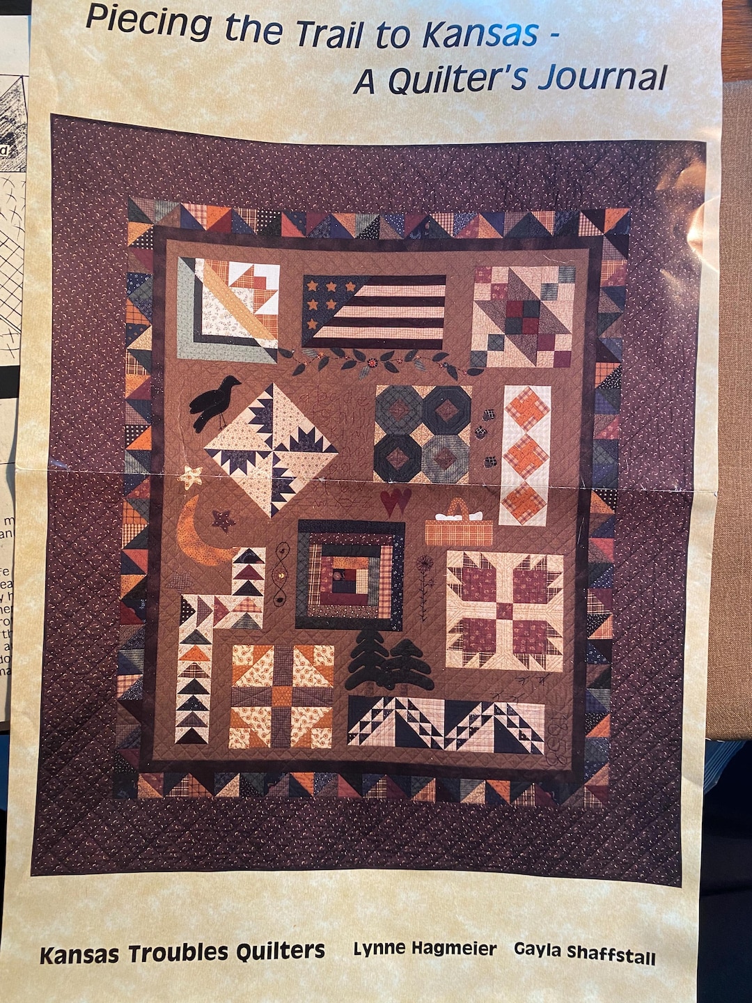 Trail to Kansas Pieced / Applique - Kit Quilt Block Patterns With ...