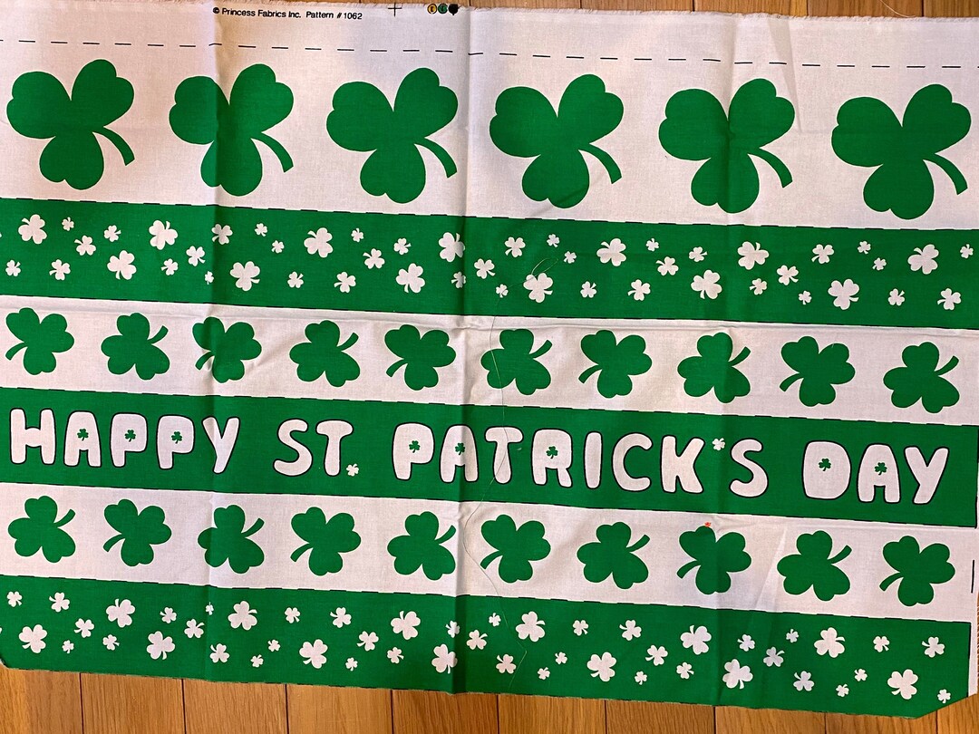Saint Patrick Day Fabric Panel / Strips - Appliqué - Choose Set - Use ...