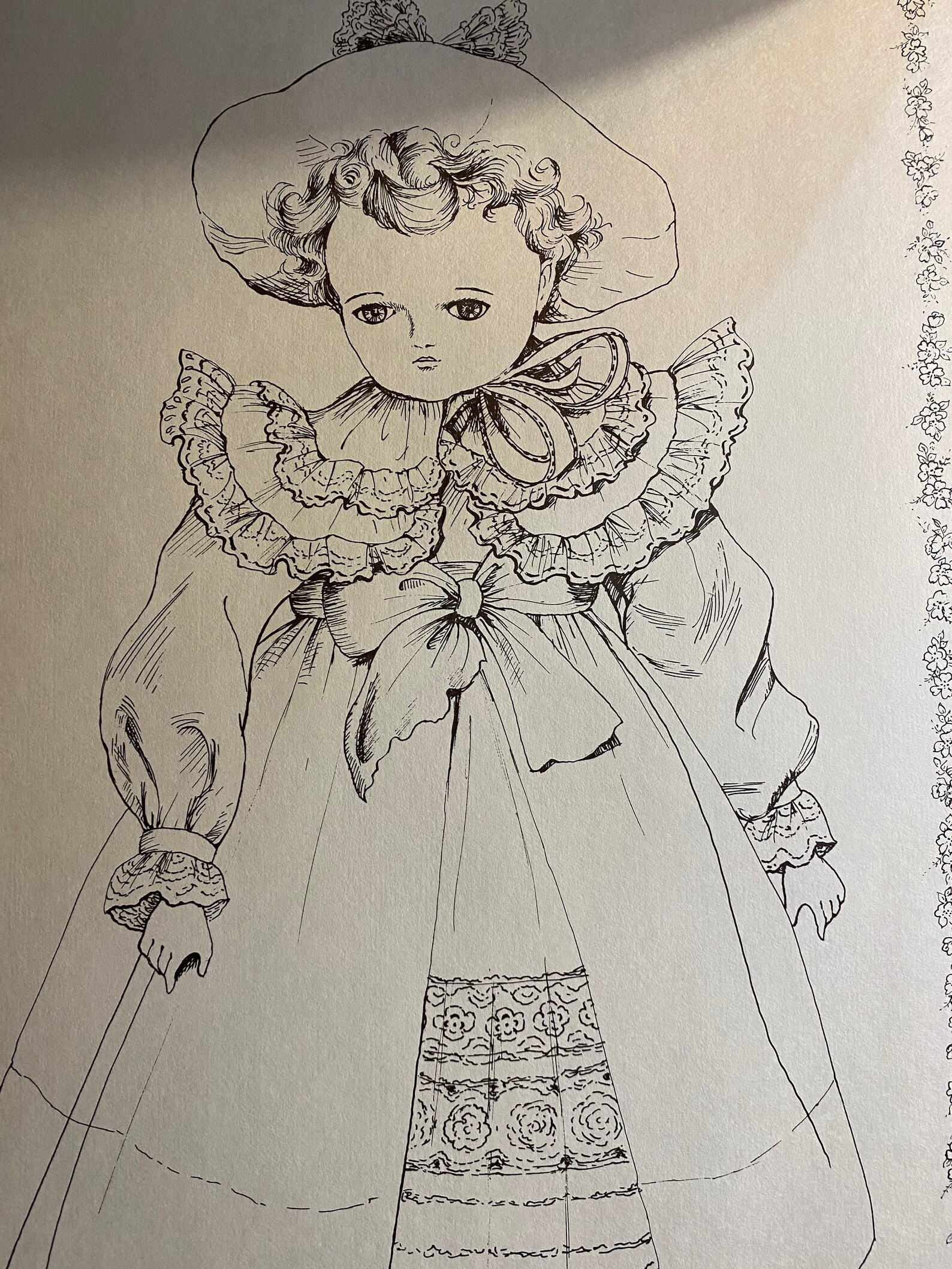 Kim's Dolls Antique Dolls Coloring Book - 6 Costumed Paper Dolls - New ...