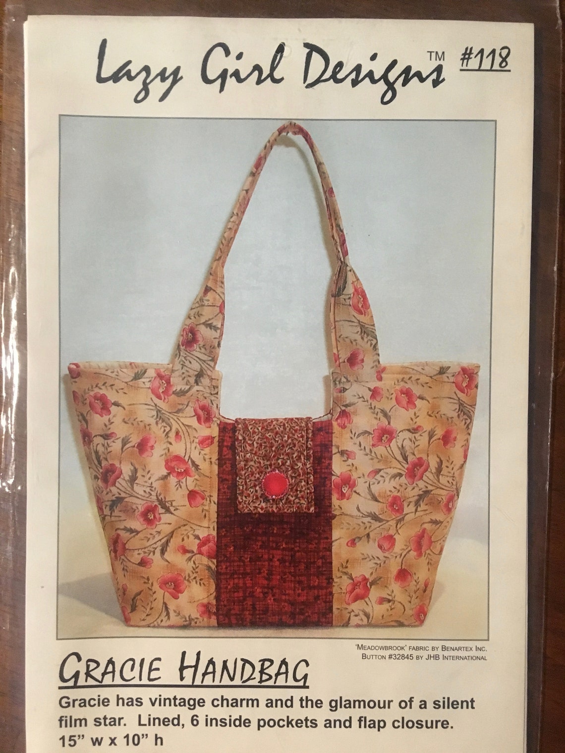 Lazy Girl Designs Handbag / Purse / Tote Bag / Pattern to Sew - Etsy