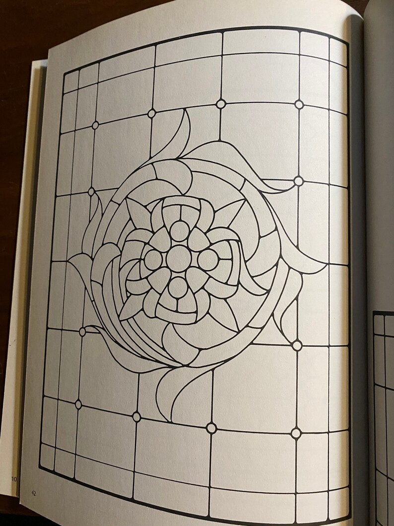 Victorian Stained Glass Pattern Book Classic Crafts Cut - Etsy