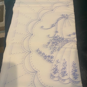 Nojae of Fairway - Parasol Lady Quilt Blocks 6 Pre-stamped Ready to ...
