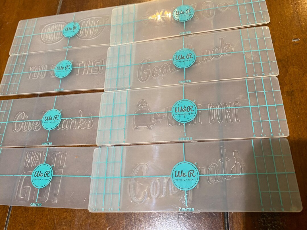 We R Memory Keepers Pick: Saying / Words Embossing Folder 6" X 2 ...