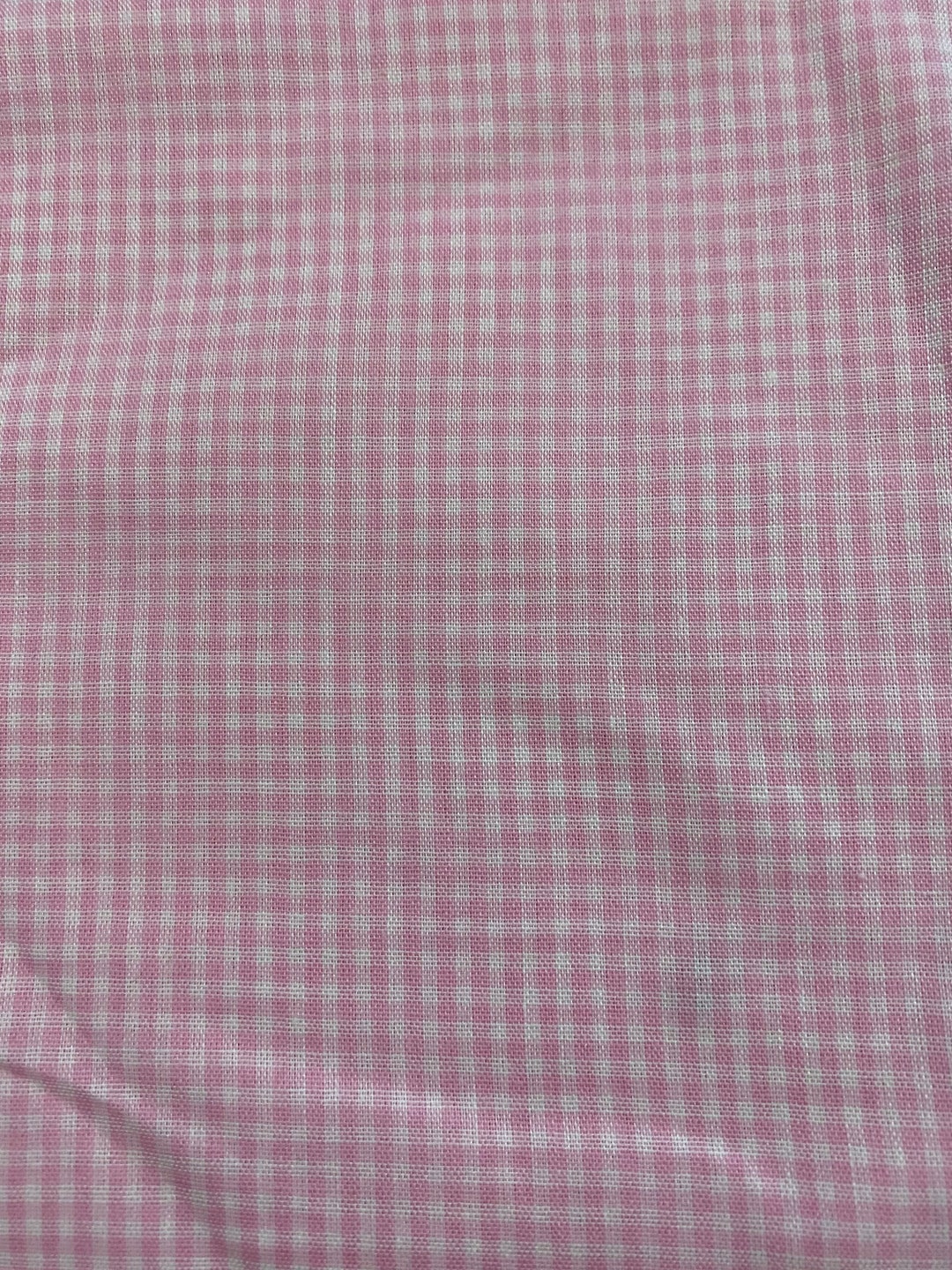 Pink Gingham Small Bit Fabric Piece 16" X 44" Wide - Pastels - Pink ...