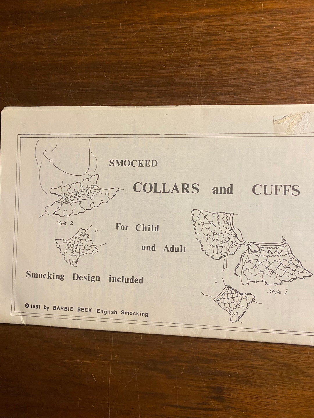 Detachable Smocked Collars and Cuffs (2 Styles) for Child and Adult ...
