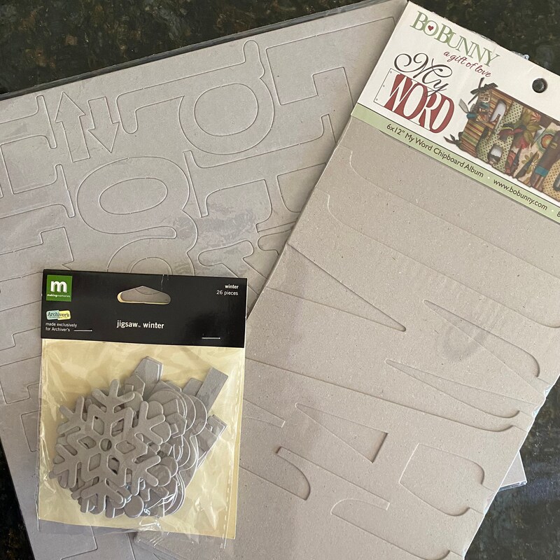 Chipboard Letters - Etsy