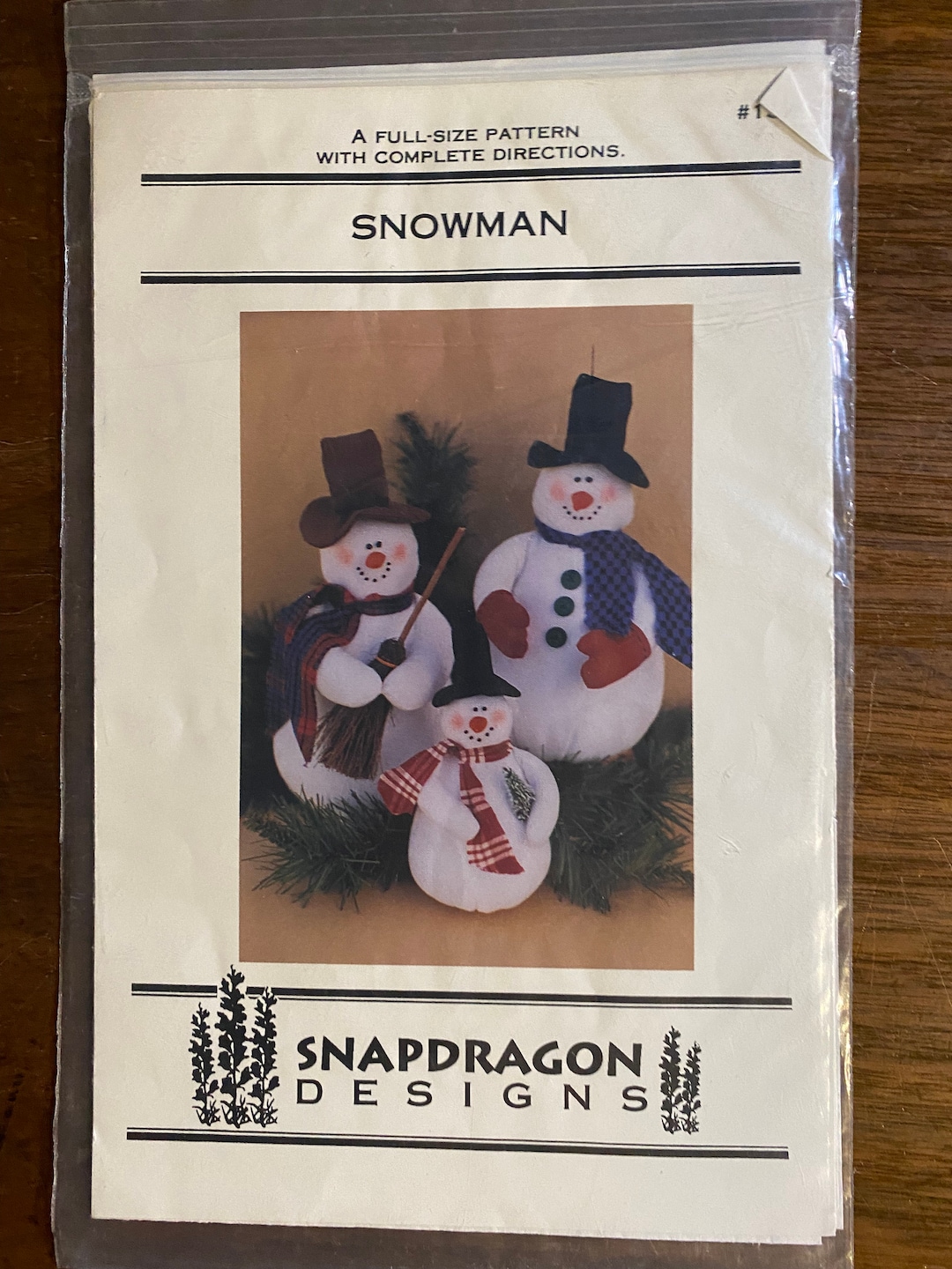 Snowman 2 Sizes - Snapdragon Designs 139 (1992) Christmas Decoration ...