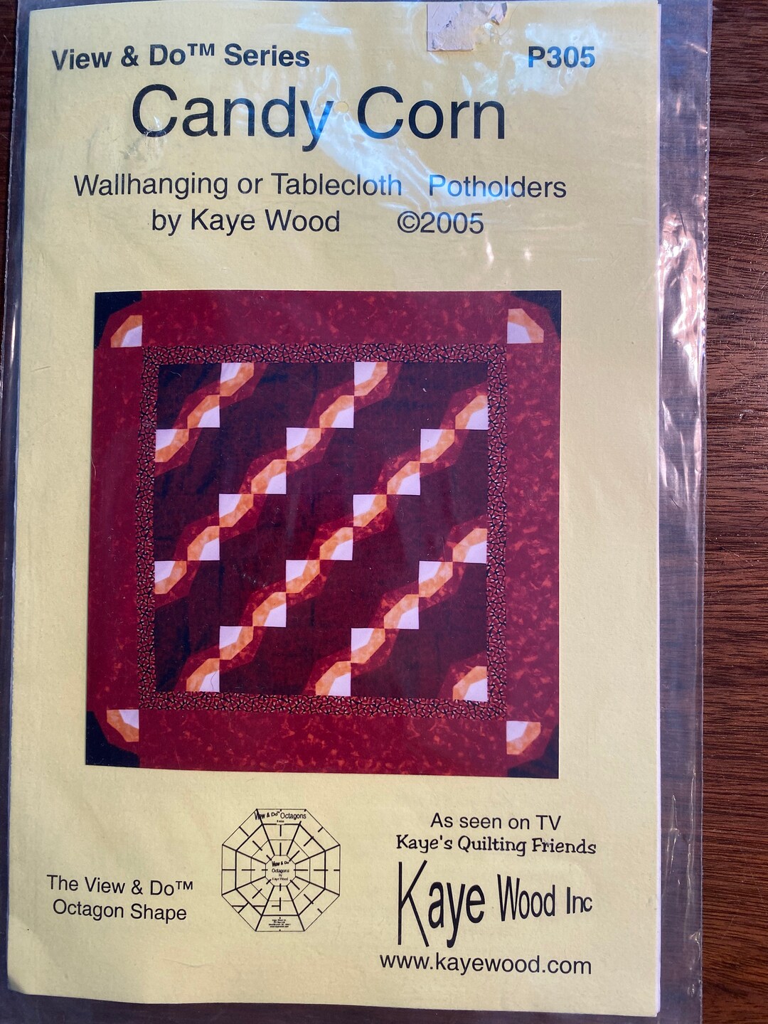 Candy Corn Quilt - Wallhanging Pattern, Pieced Patch Work - 2005 - Kaye ...