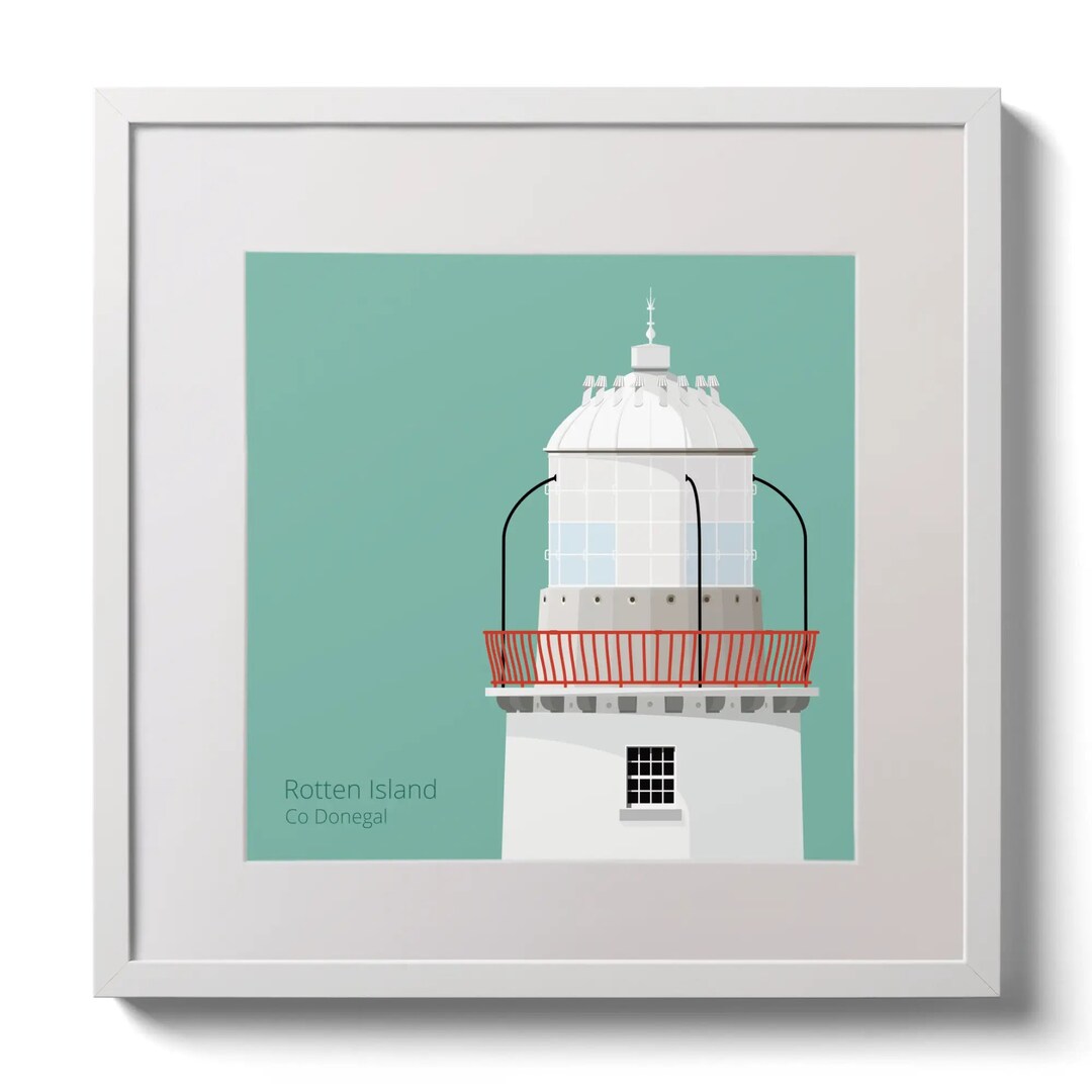 Rotten Island Lighthouse, Ireland Wall Art Print - Etsy