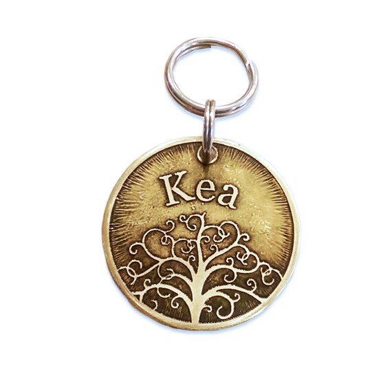 Dog Tag Tree of Life in Brass | Etsy