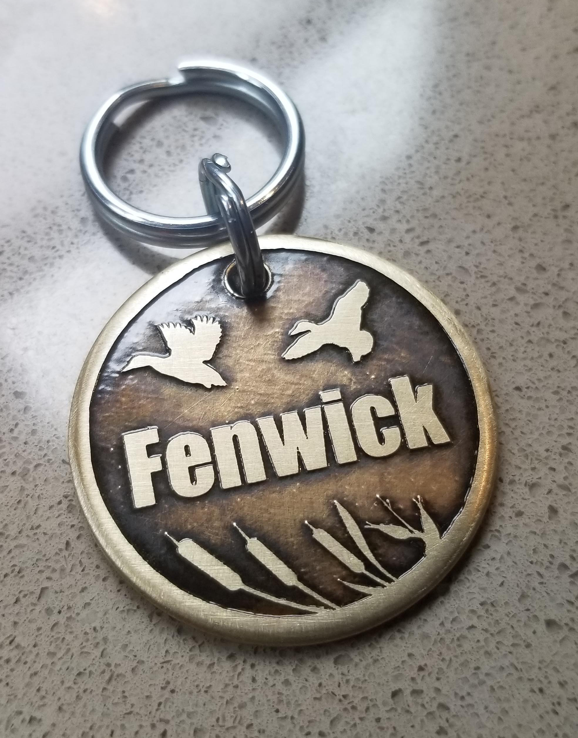 Hunting Dog ID Tag Personalized Hunting Dog Tag Ducks - Etsy