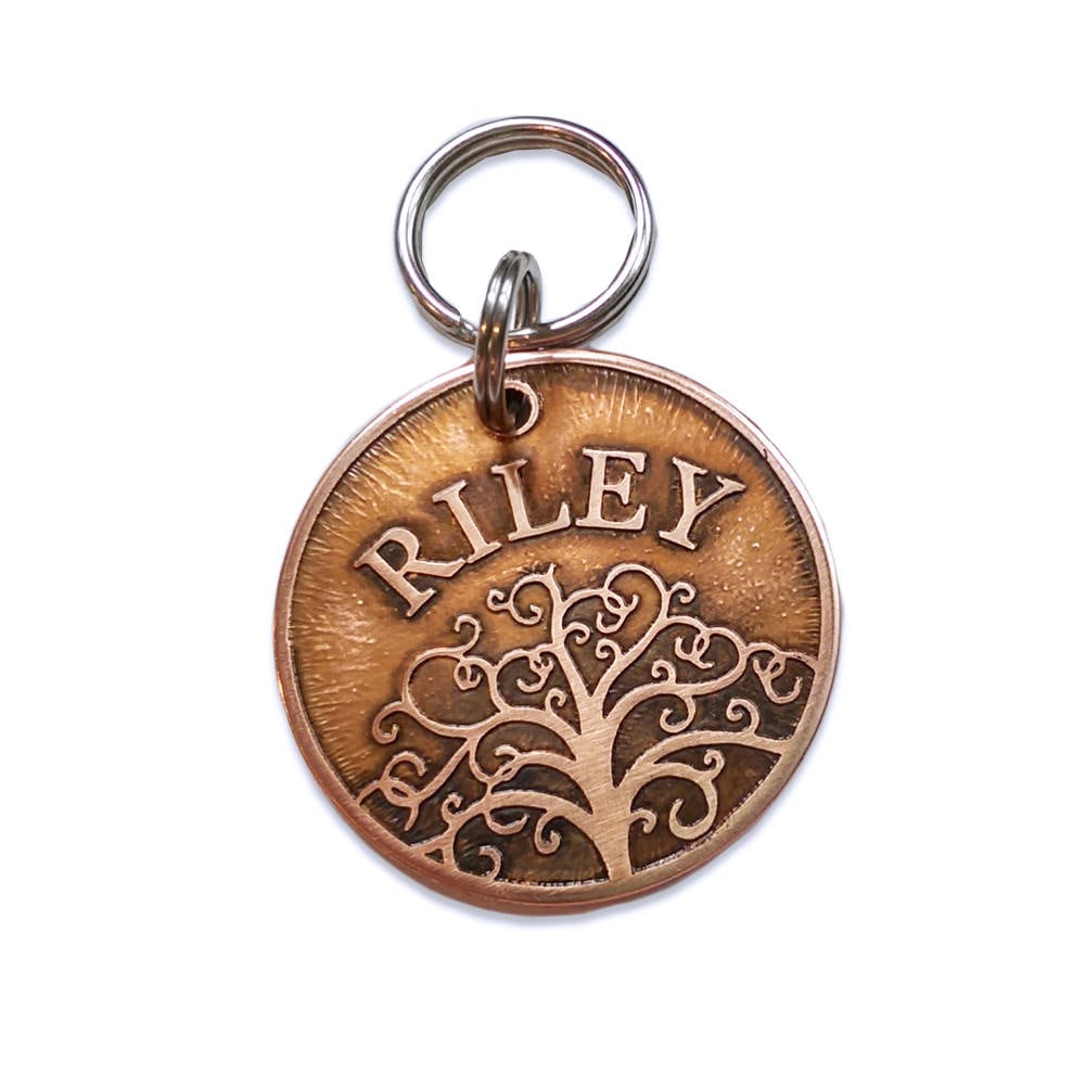 Personalized Dog Tag Tree of Life Handmade Dog Gift - Etsy