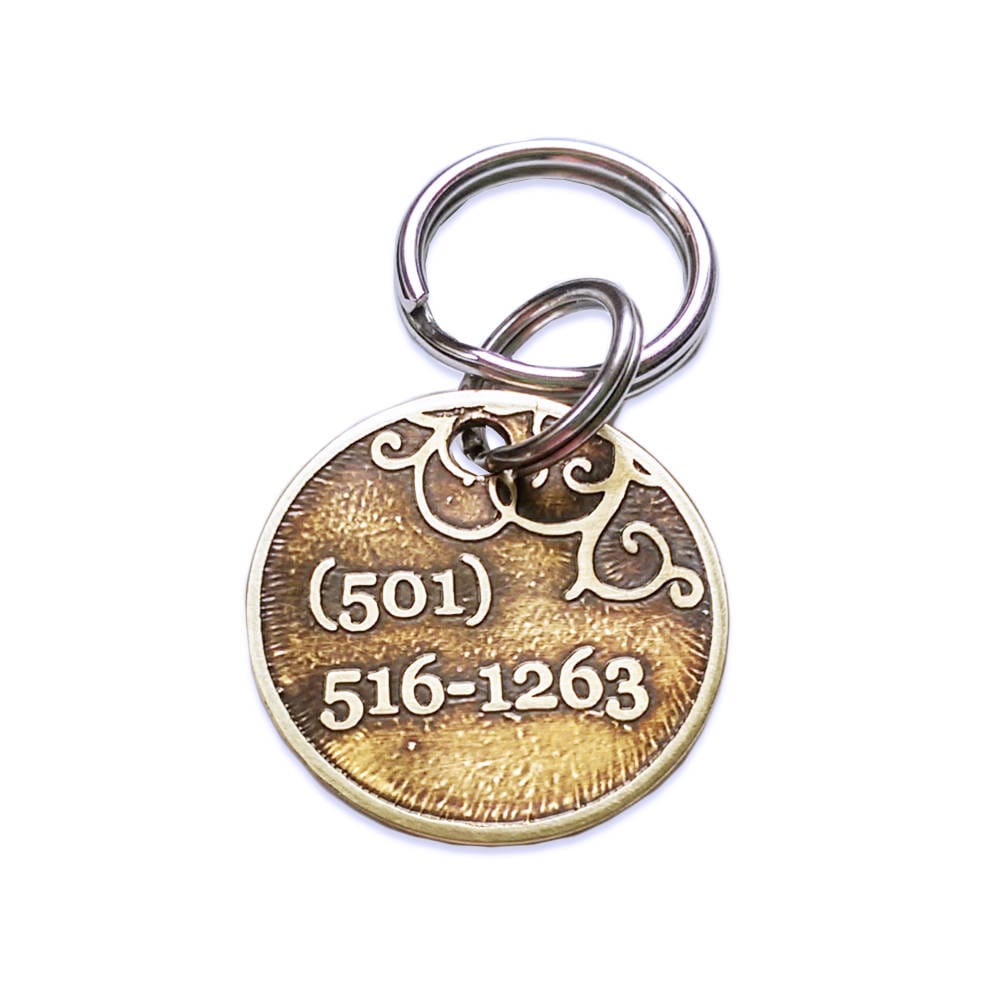 Dog Tag Tree of Life in Brass | Etsy