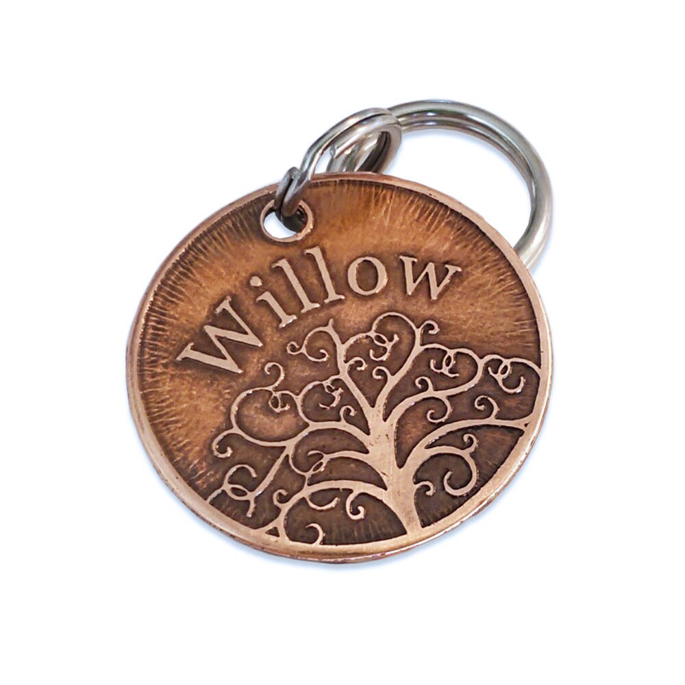Personalized Dog Tag Tree of Life Handmade Dog Gift - Etsy