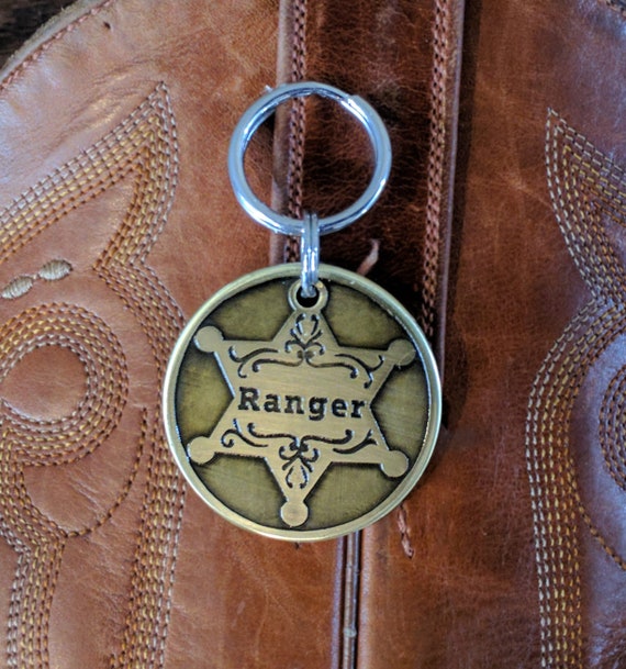 Personalized Dog ID Tag Sheriff Badge Star Fancy - Etsy