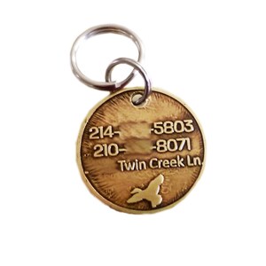 Hunting Dog ID Tag Personalized Hunting Dog Tag Ducks Handmade - Etsy
