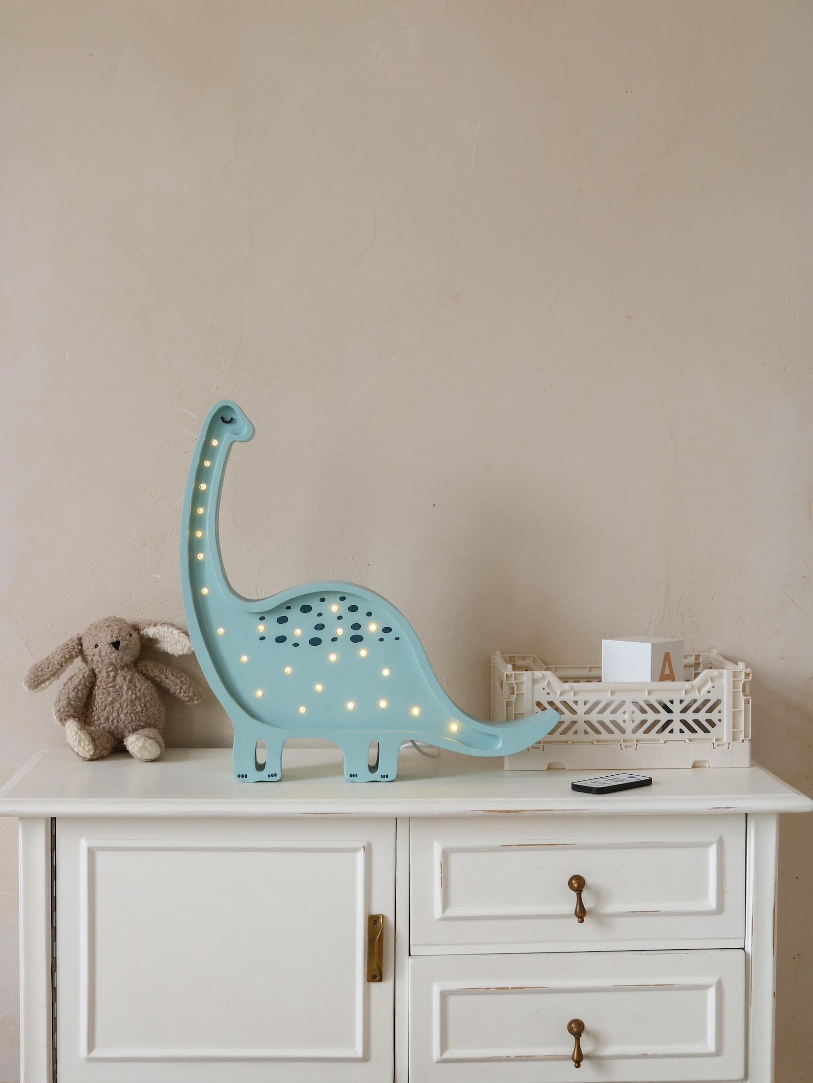 Dino Night Light Diplodocus Wooden Lamp for Kids Room Baby Shower Gift ...