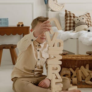 Wooden Alphabet Letters for Kids – Personalized Decor – Educational ...