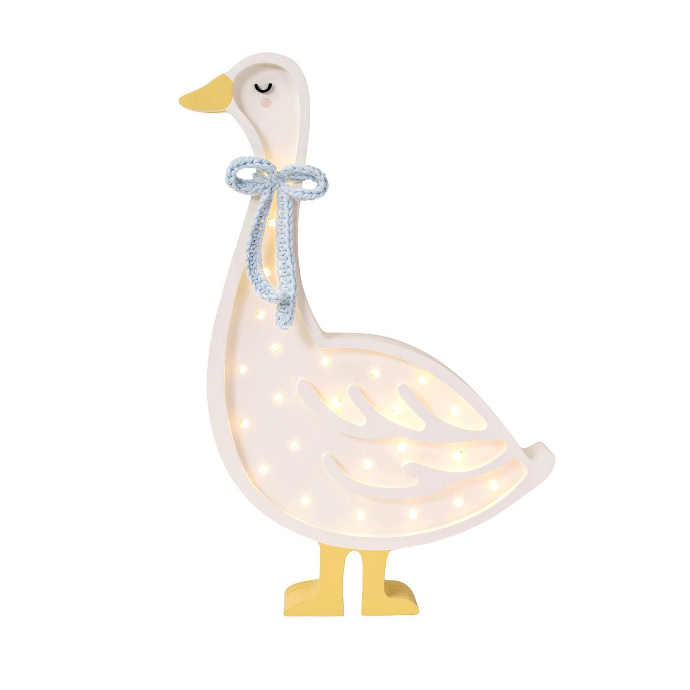Rustic Goose Night Light – Wooden Nursery Lamp – Farmhouse Style Kids ...