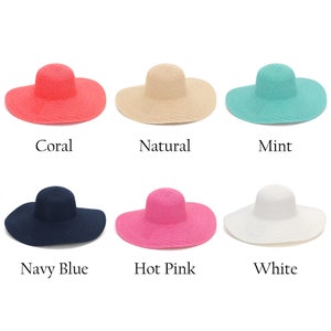 Personalized Floppy Beach Hat, Bachelorette Party Gift - Etsy