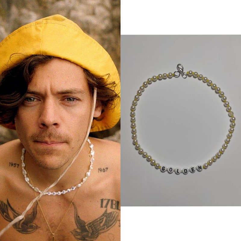 Golden Harry Styles Necklace - Etsy