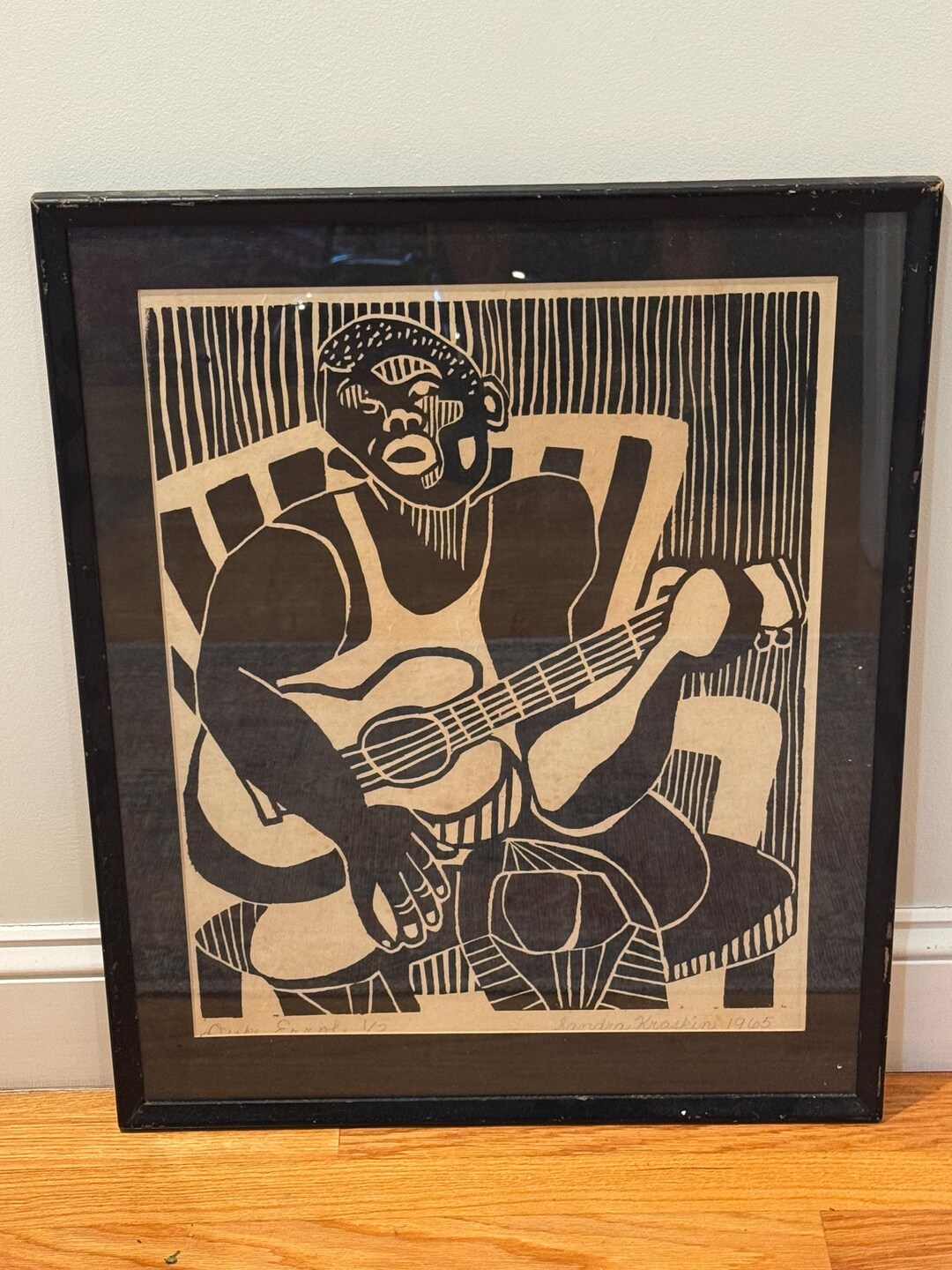Sandra Kraskin Signed Dated & Numbered “duke Errol” Original Woodcut ...