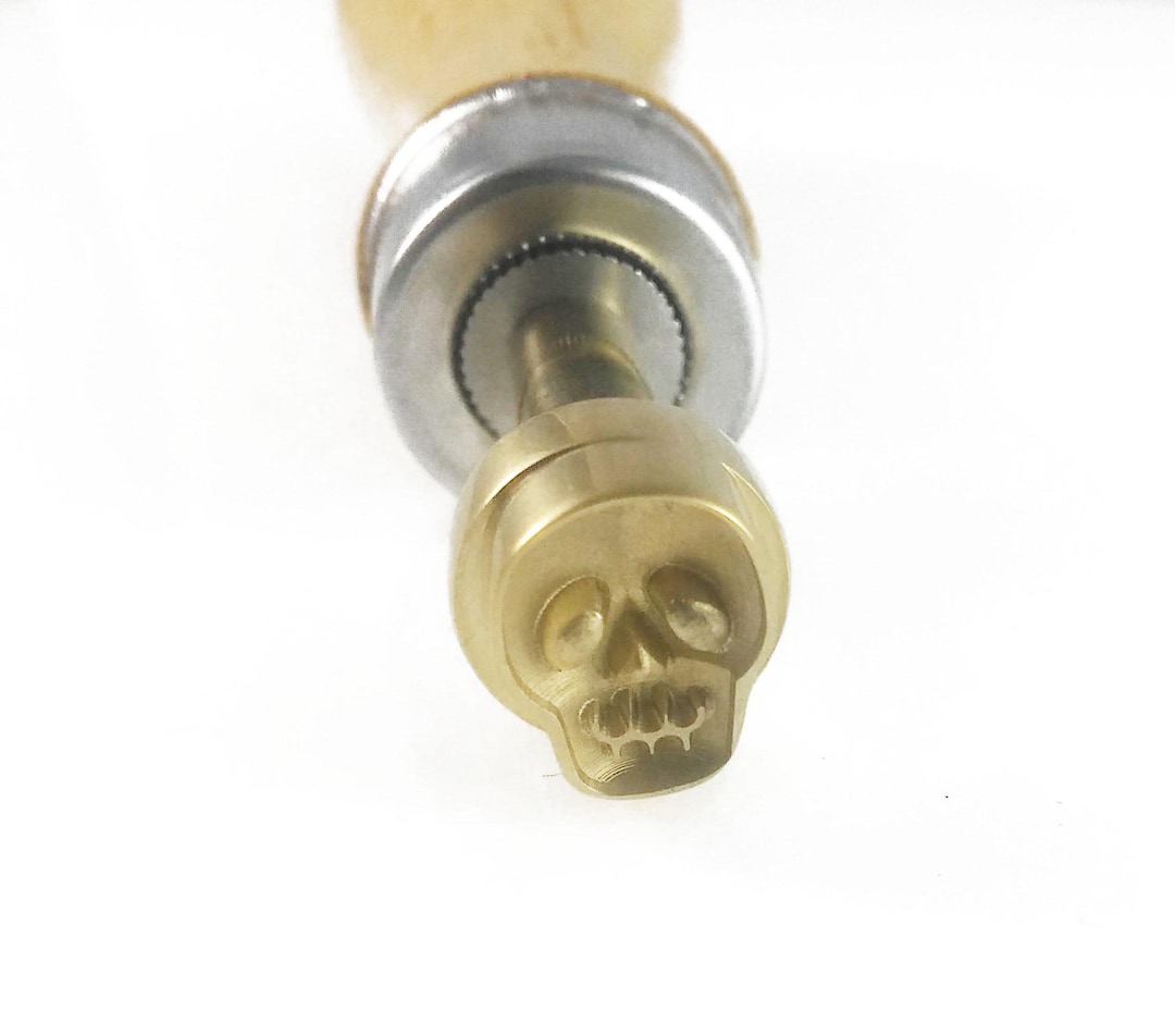 Brass Skull Textured Stamp, Stamp Skull, Skull Stamp - Etsy